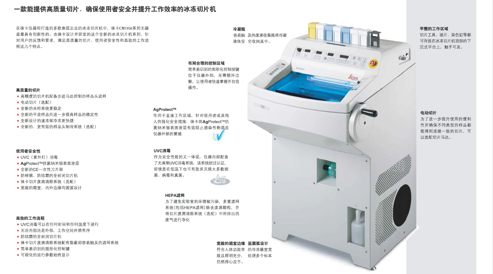 Leica CM1950 立式冷冻切片机